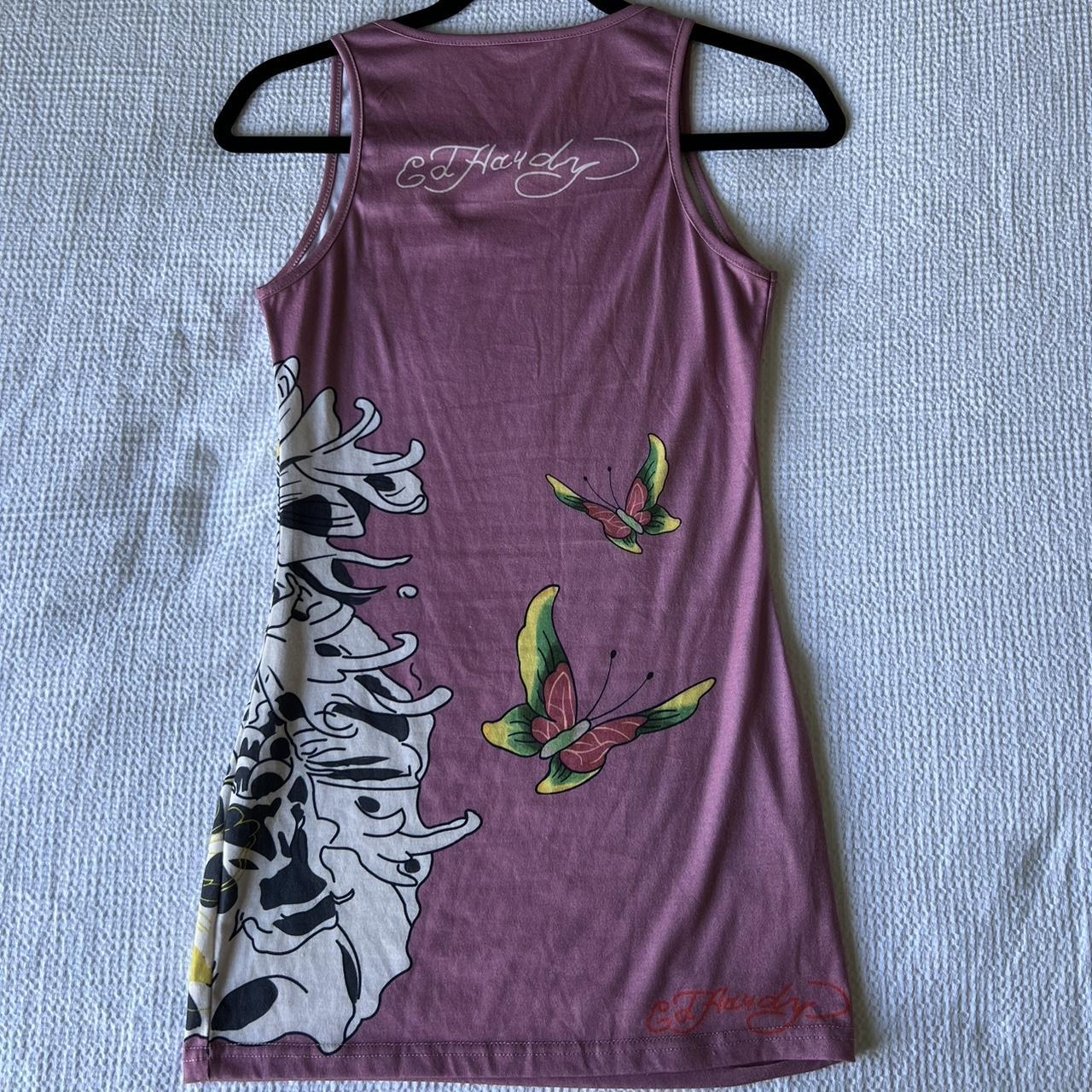 Pink Ed hardy top Super flattering Can be worn as a... - Depop