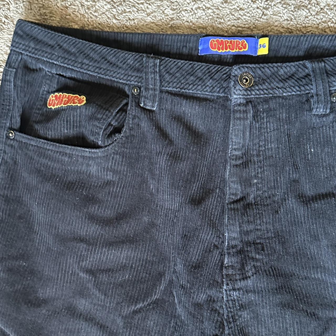 Navy corduroy Chipura pants - baggy fit with a wide... | Depop