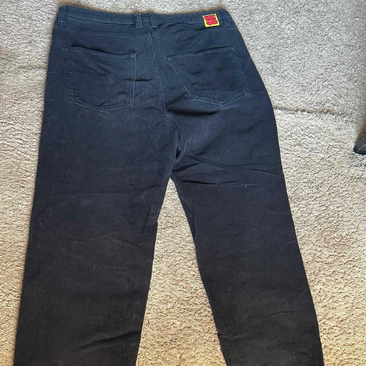 Navy corduroy Chipura pants - baggy fit with a wide... | Depop