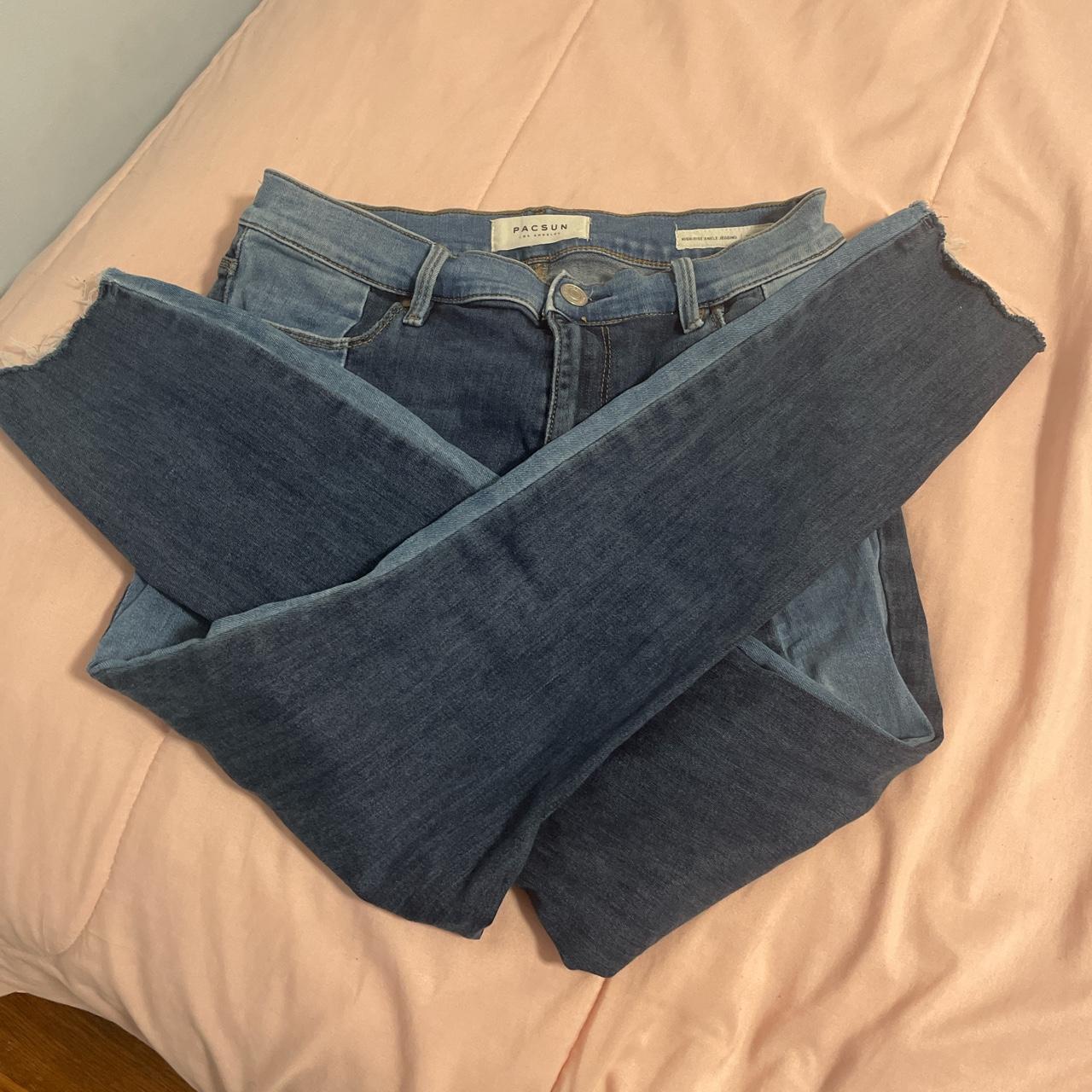 Multicolored Blue Pacsun Jeans Very cute High... - Depop