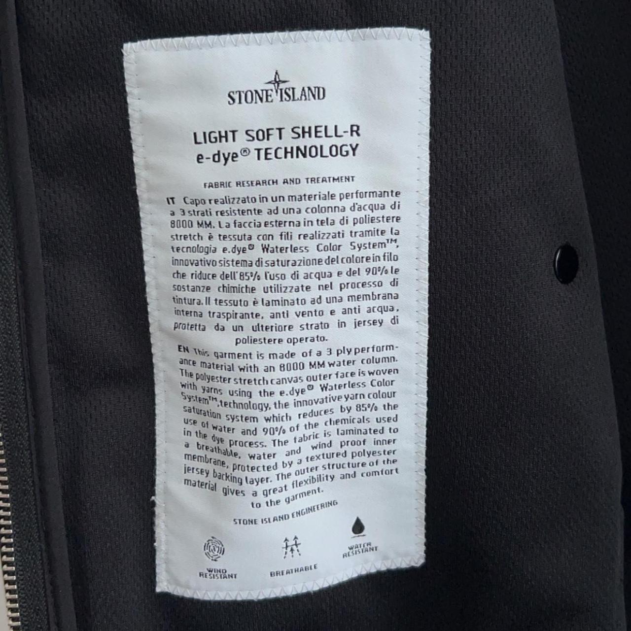 Black Stone Island Light Soft Shell Hooded... - Depop