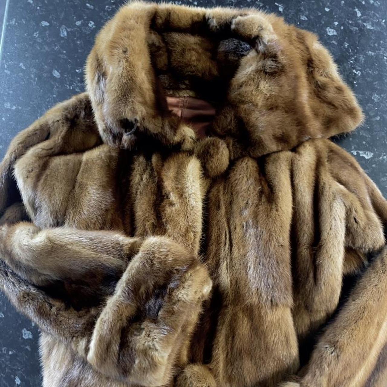 Genuine Fur Coat Features: authentic fur coat with... - Depop
