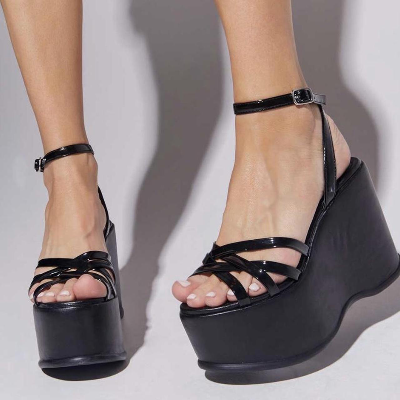 ROC Roxie black platform shoes size 6 #shows... - Depop