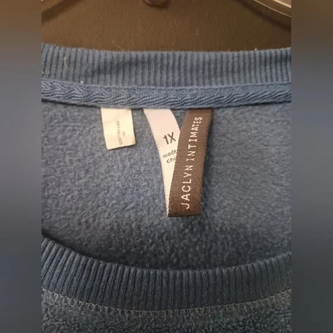 JACLYN INTIMATES 1X women's blue long-sleeve comfy top💙 - Depop