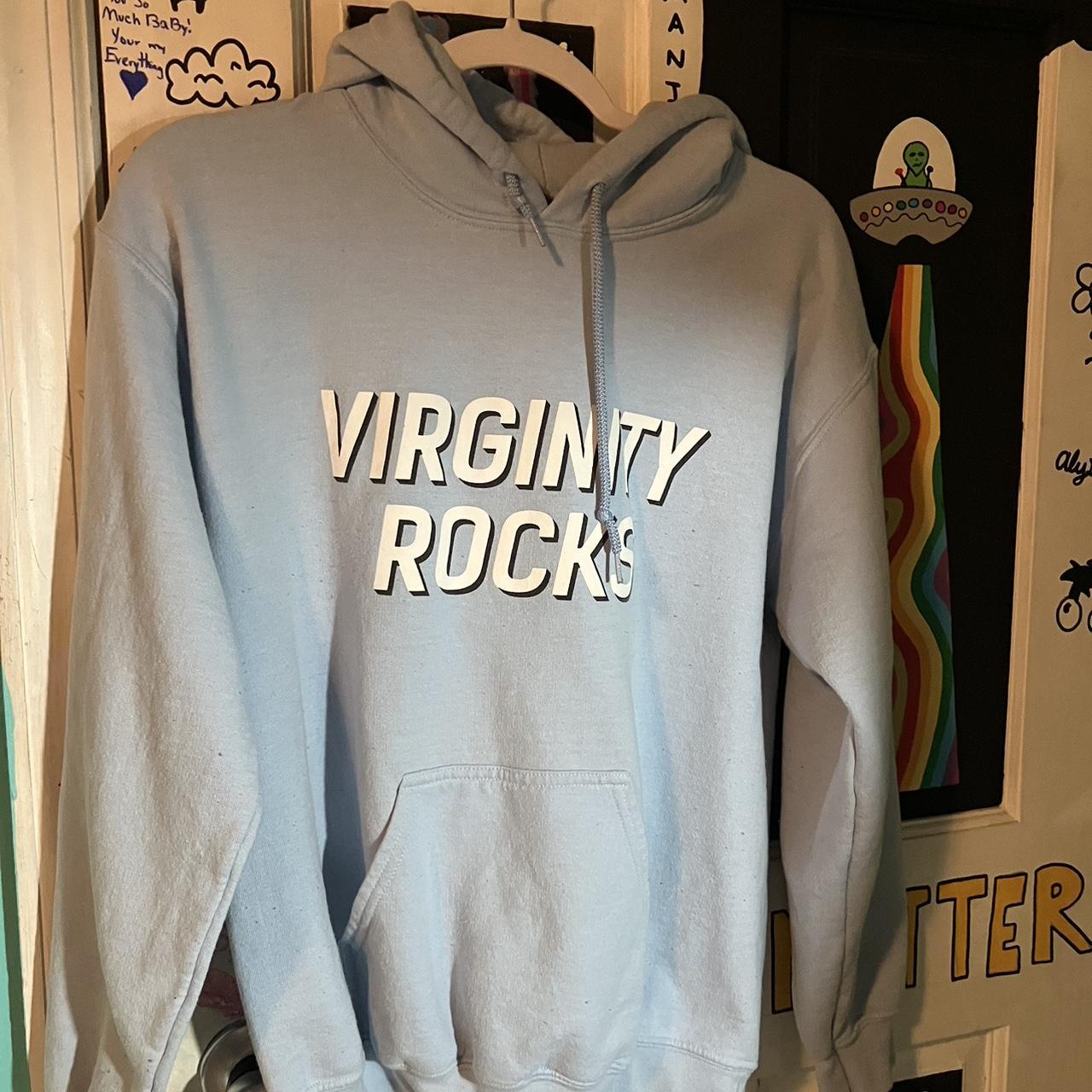 blue virginity rocks hoodie #dannyduncan #zumiez... - Depop