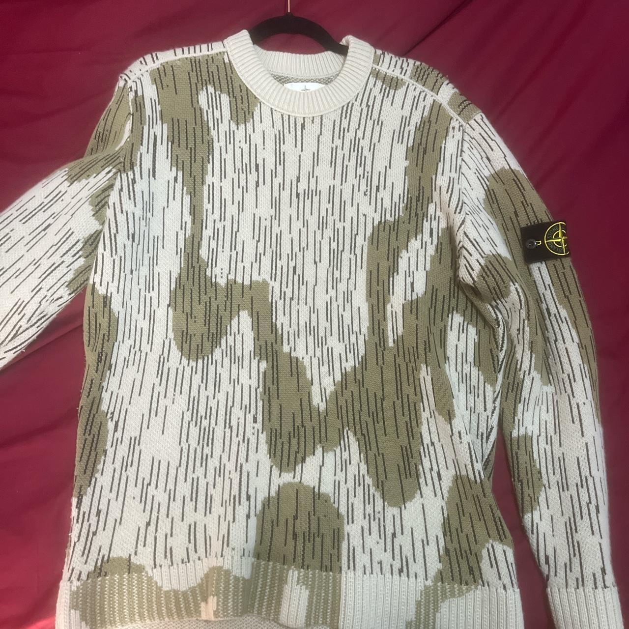 Stone Island Digital Camo Knit. Worn maybe 5 times,... - Depop