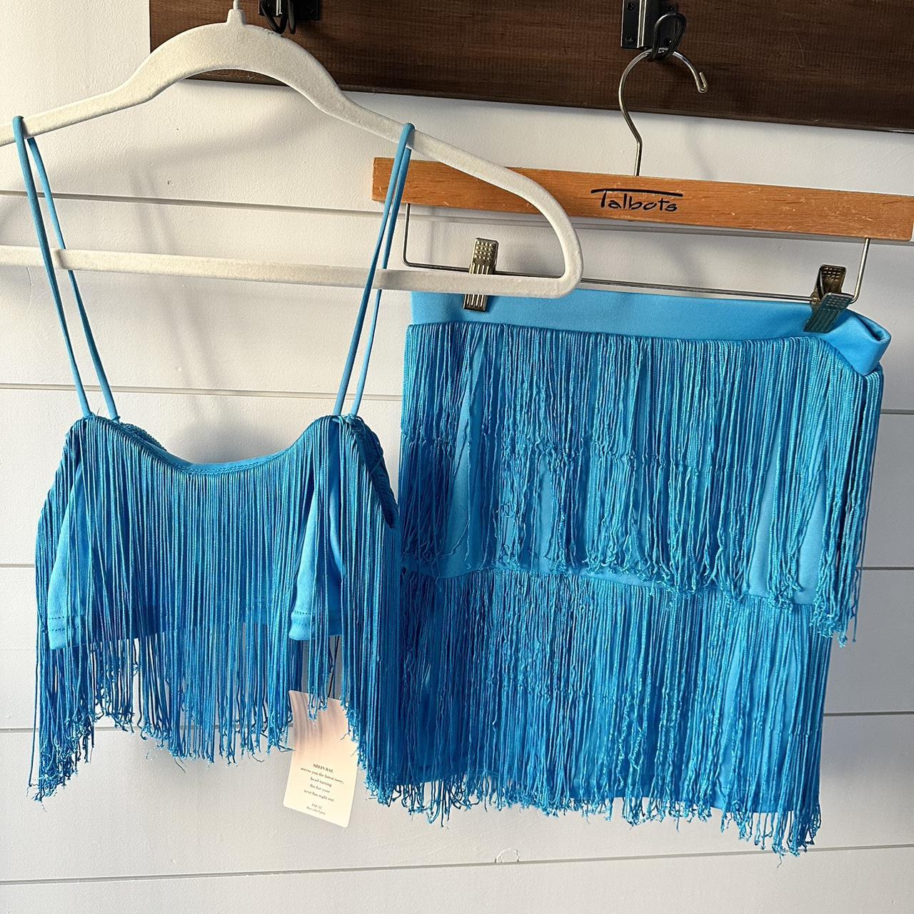 SHEIN two piece fringe set Never worn and still has... - Depop
