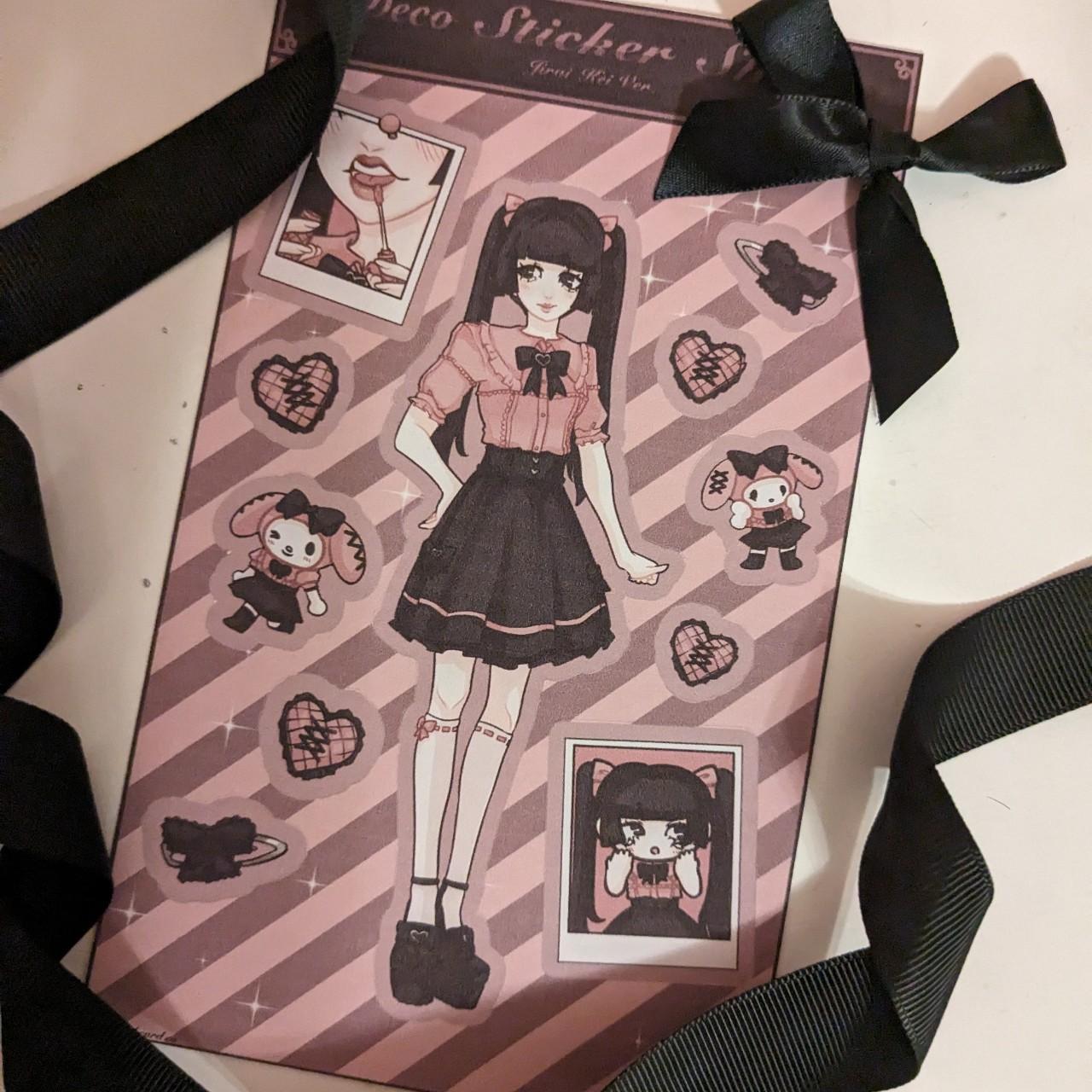 ♡Jirai Kei Sticker Sheet♡ ｡⁠*ﾟ⁠+ Drawn/Designed by... - Depop