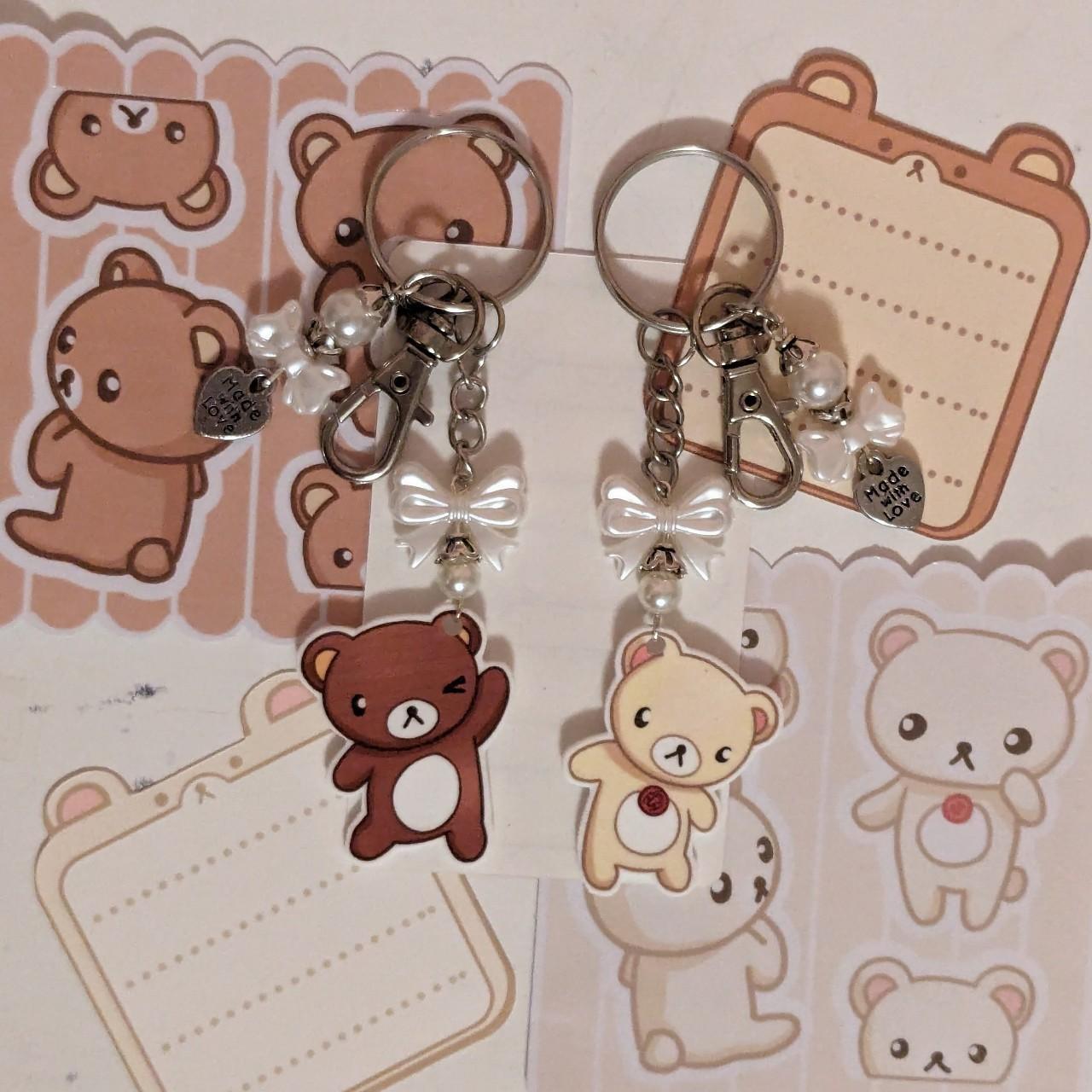 Rilakkuma Keychain! ♡ >> Comes with 3 Note Sticker... | Depop