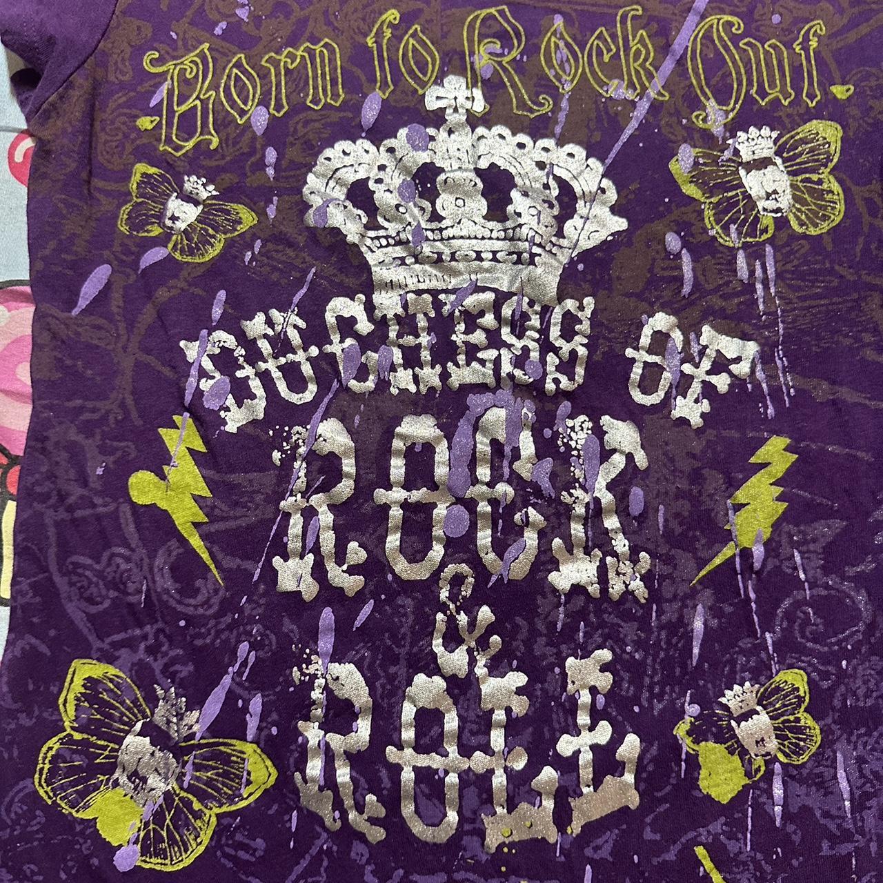 Y2K rock tee #y2k #2000s #coquette #grunge #emo - Depop