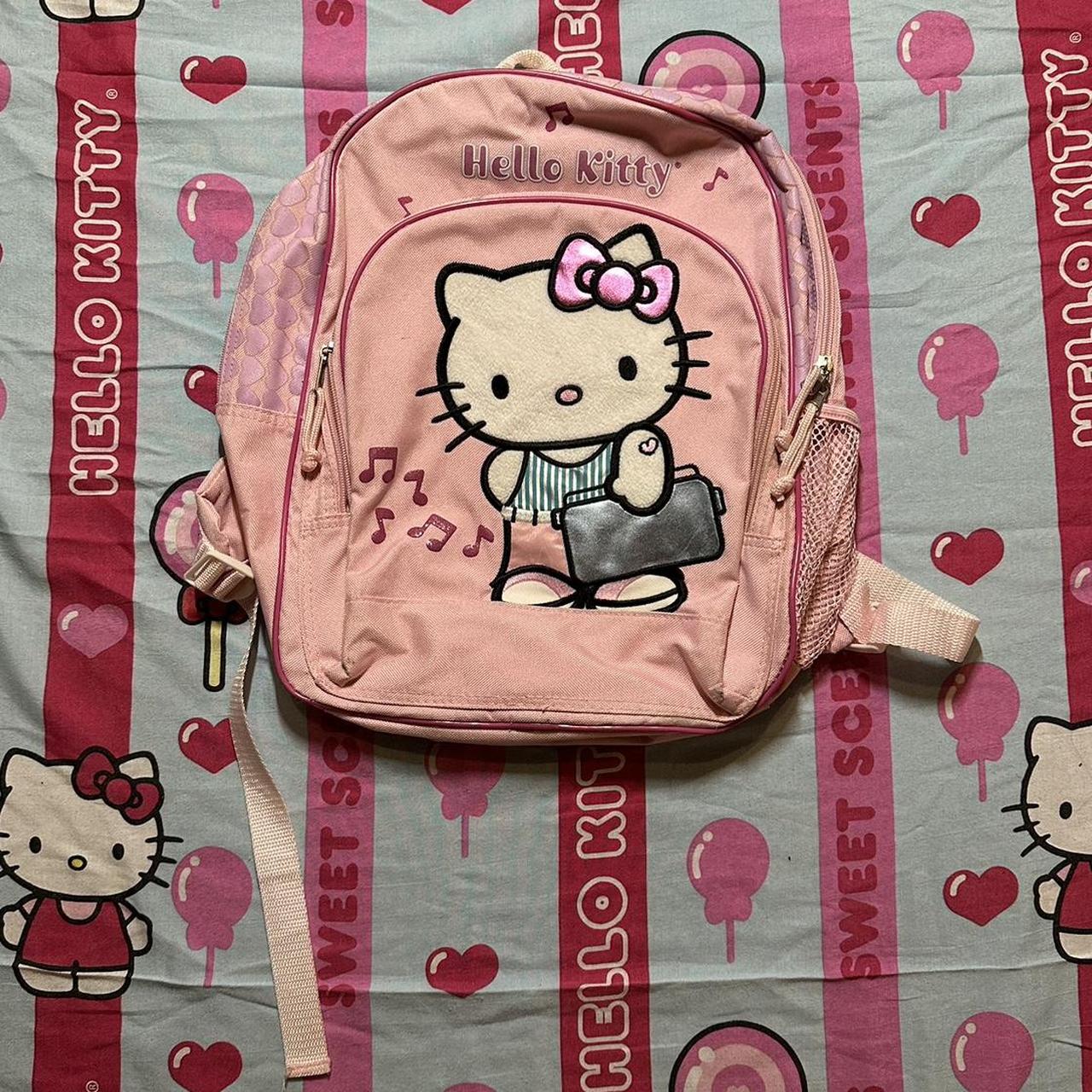 Kids hello kitty backpack #y2k #grunge #coquette... - Depop