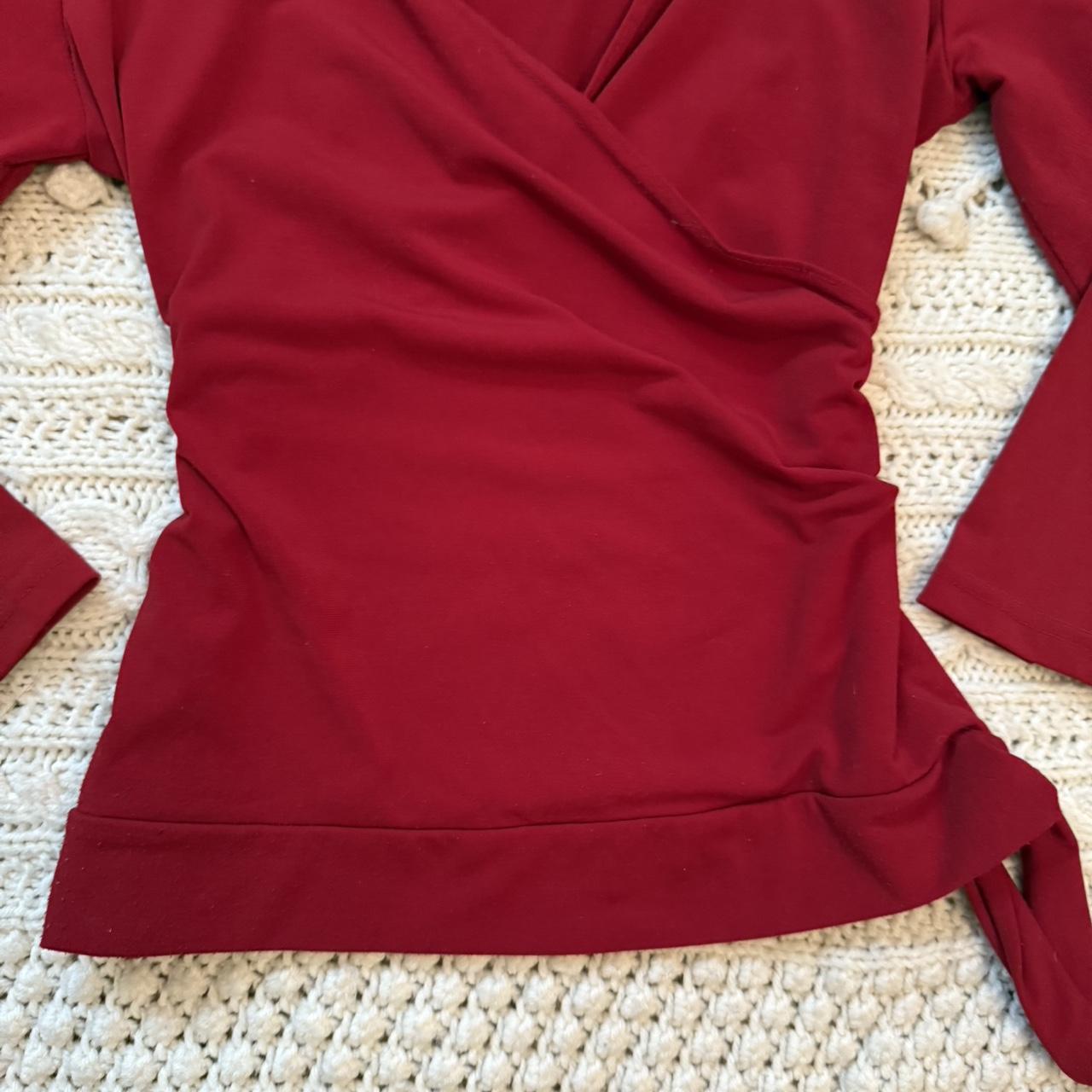 The cutest vintage wrap blouse with an adorable tie... | Depop