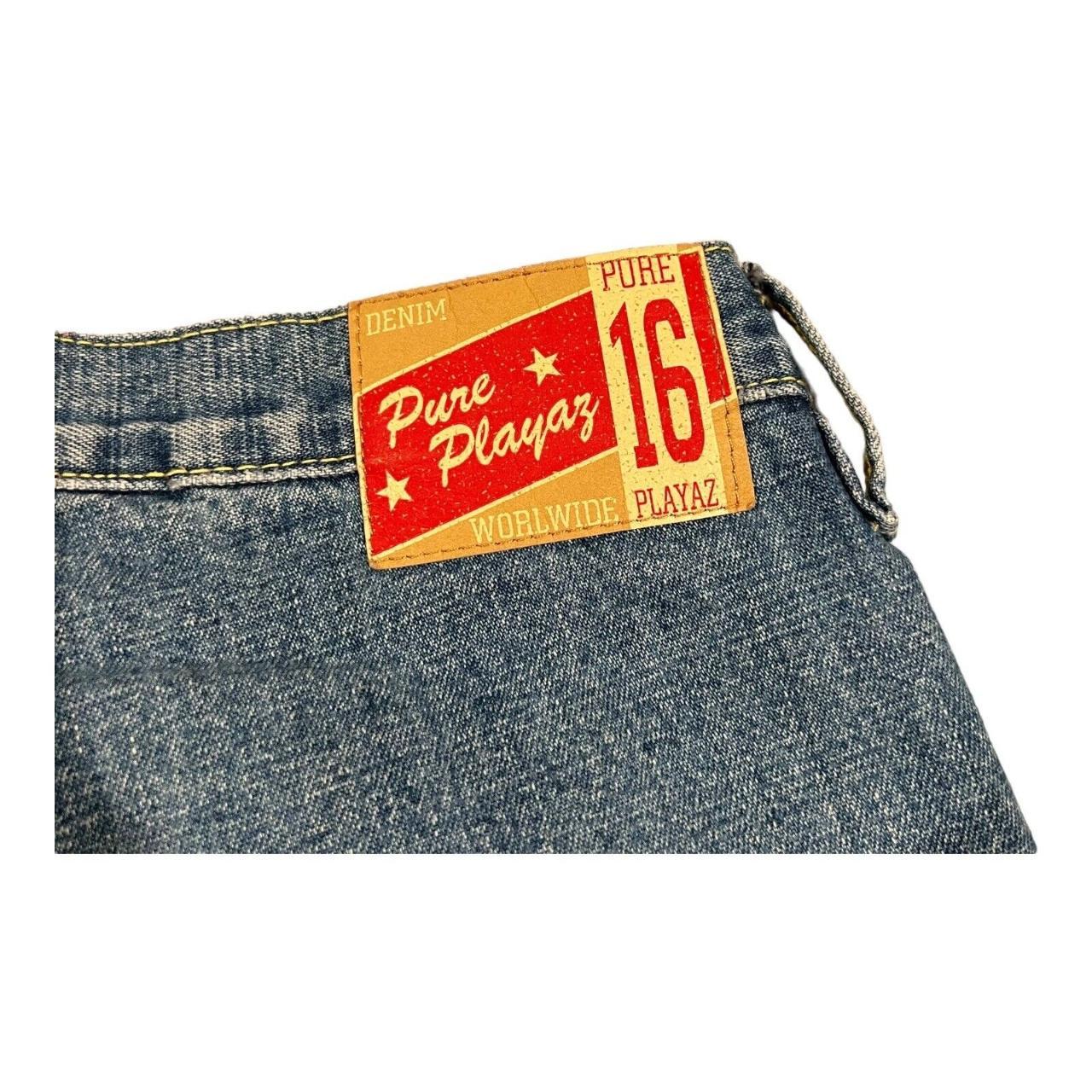 Pure Playaz Black Jeans Men’s Short 34x13 Y2K Baggy... - Depop