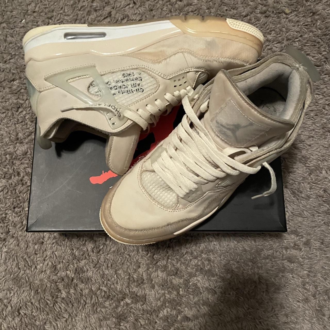 off shite jordan 4s from goat very worn so hmu with... - Depop