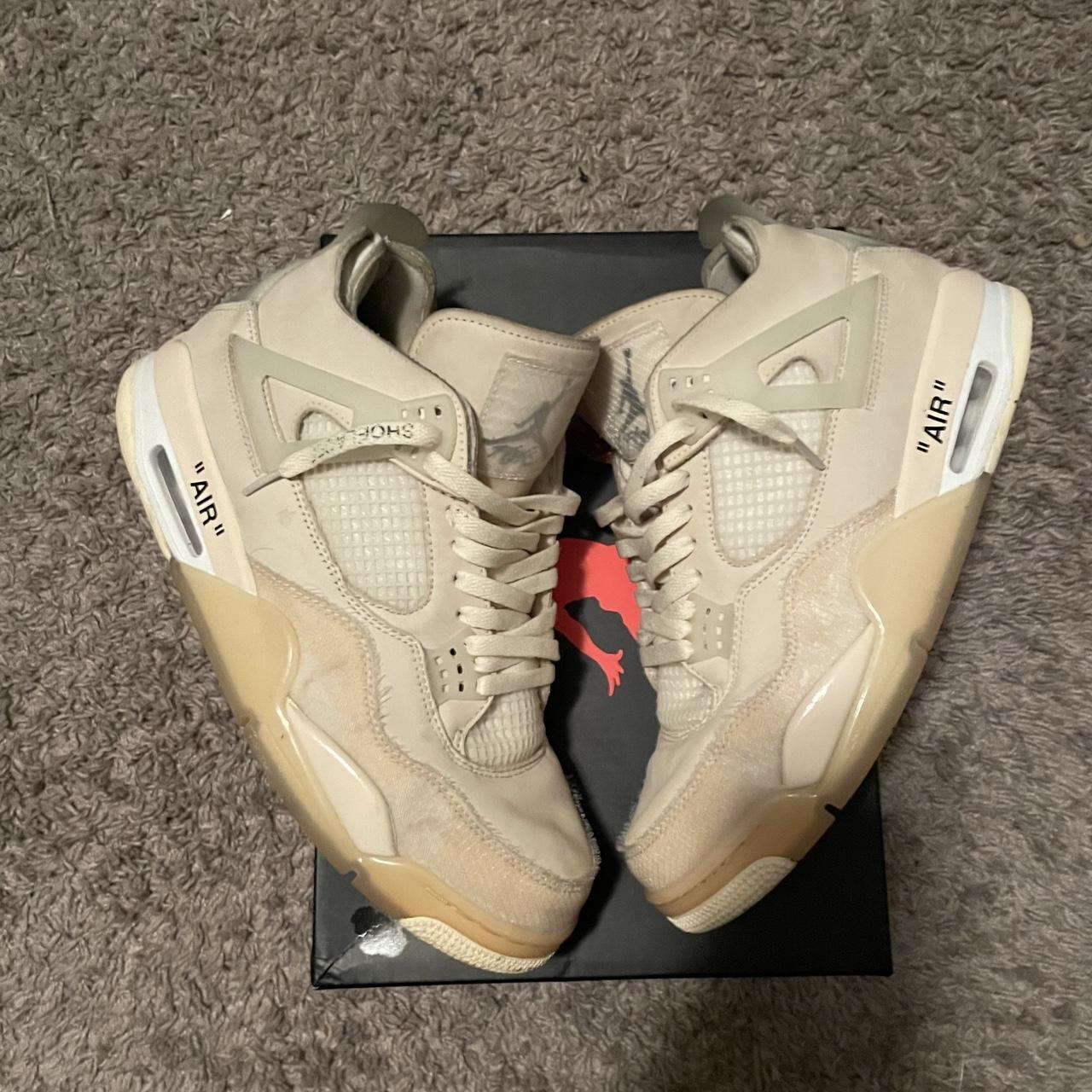 off shite jordan 4s from goat very worn so hmu with... - Depop