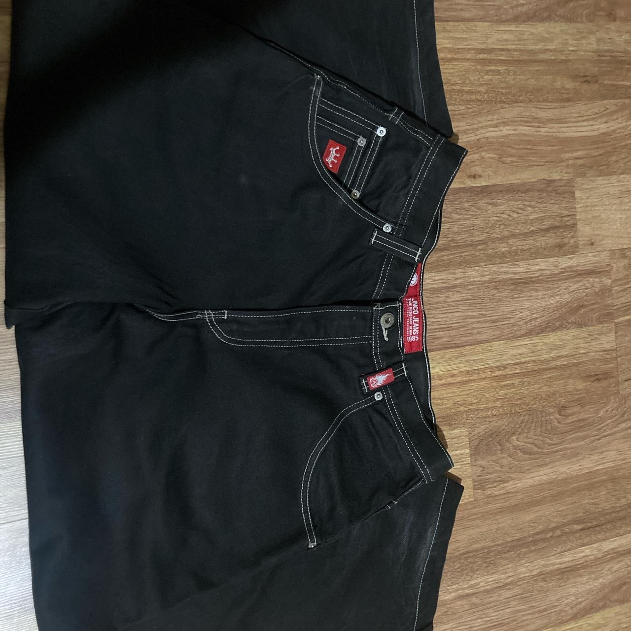 Sexy pair of RARE JNCO TRIBAL JEANS in black with... - Depop