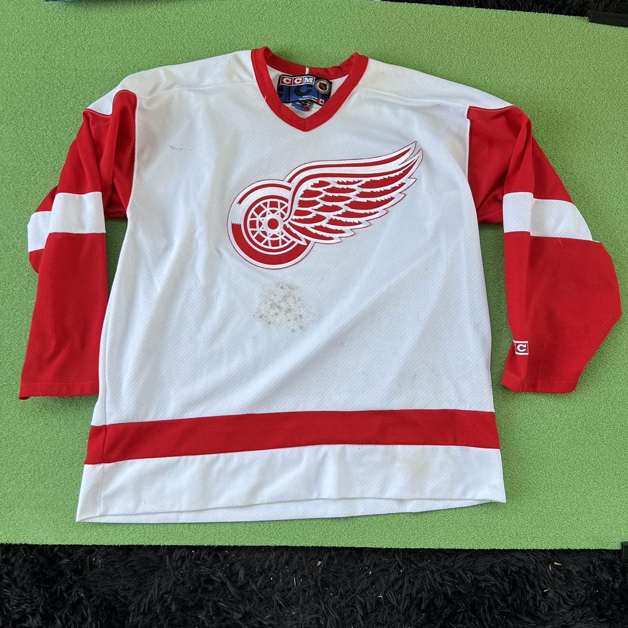 Detroit Red Wings practice hockey jersey small... - Depop Detroit Red Wings practice hockey jersey small... - Depop