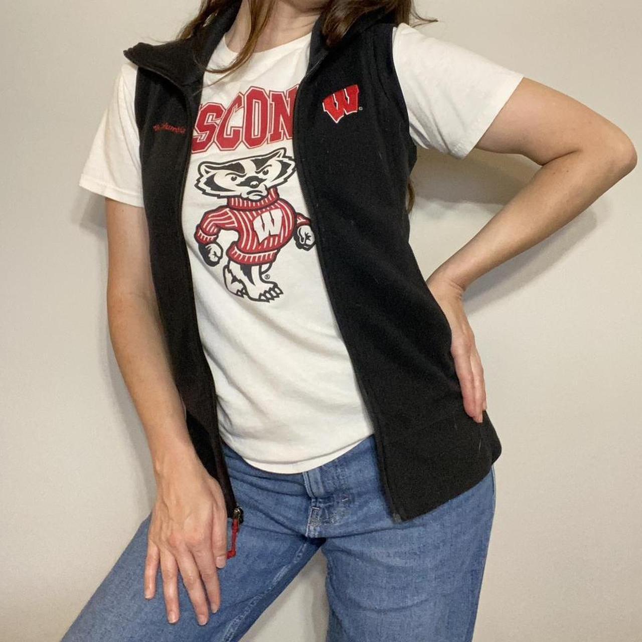 UW Madison Wisconsin Badgers Columbia Vest and... - Depop