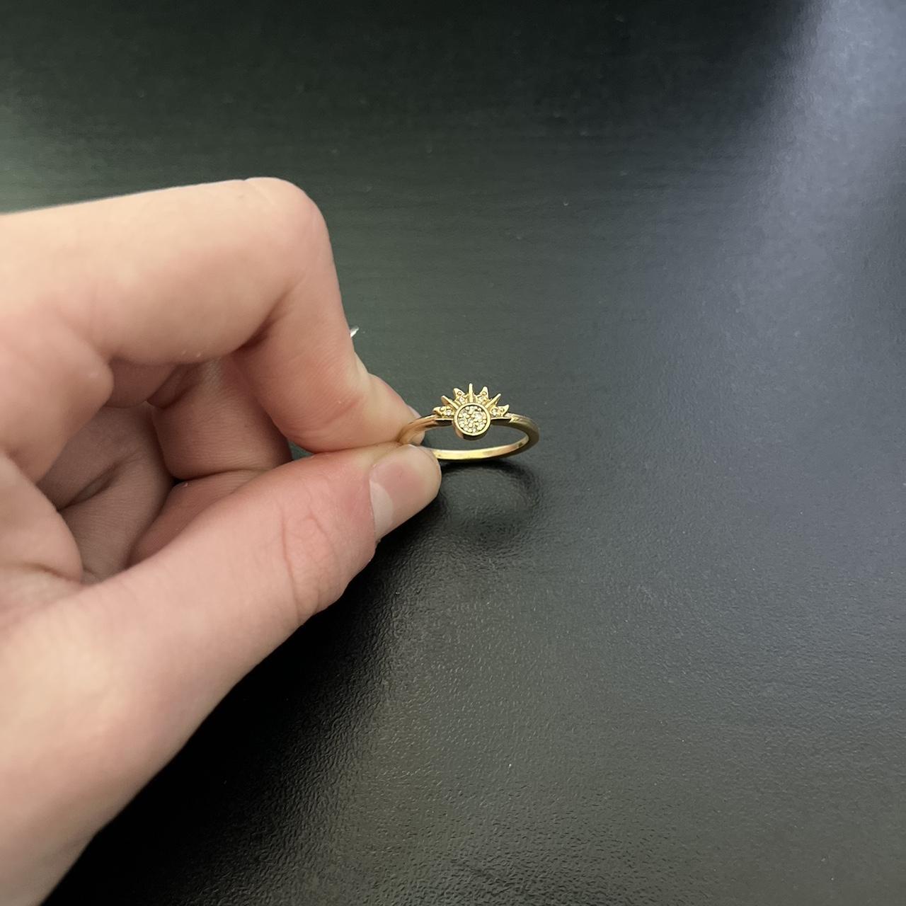 Pandora Celestial Sparkling Sun Ring 14k plated... - Depop