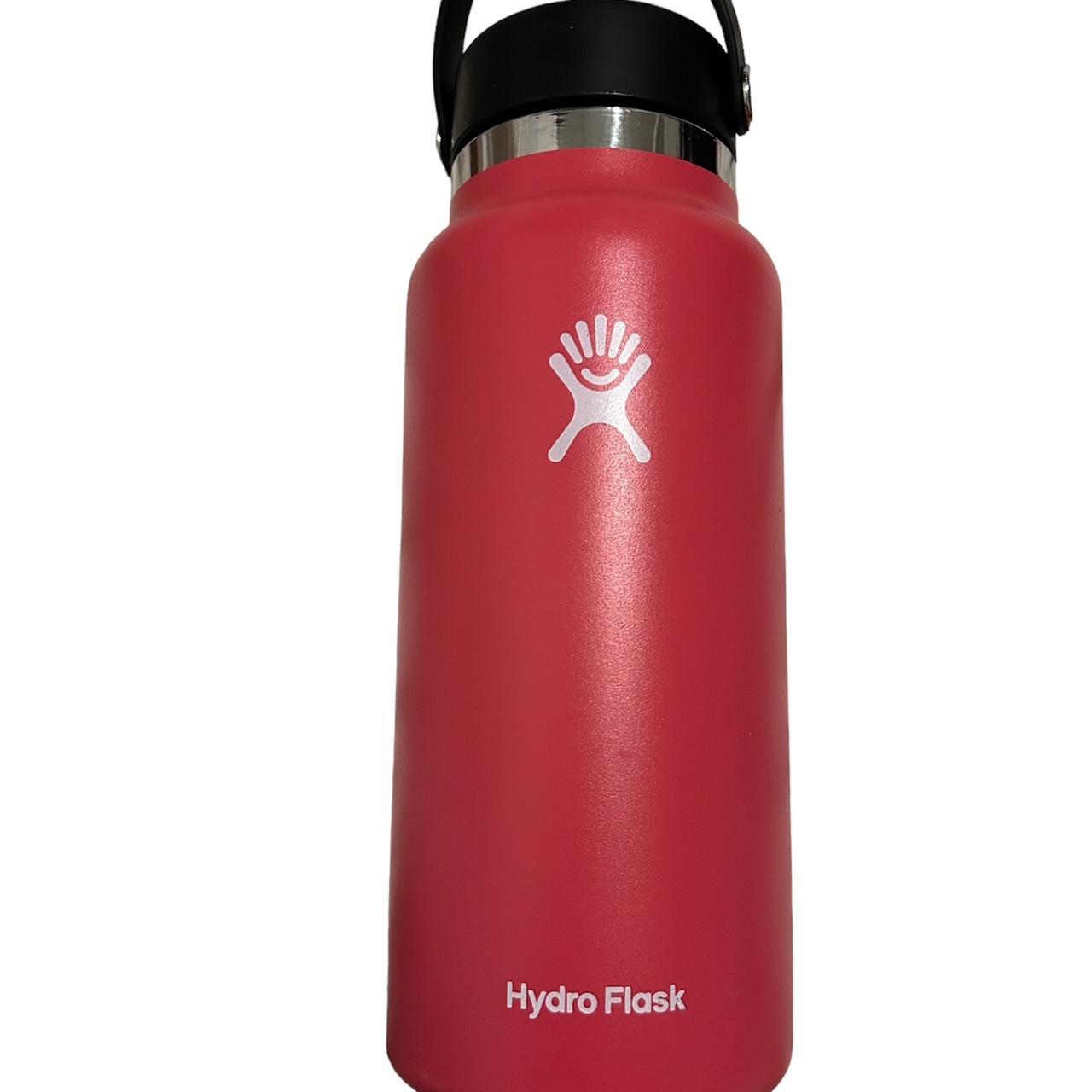 Hydroflask red 32oz Good condition dent on the... - Depop