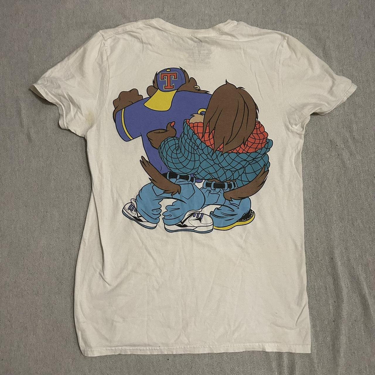 Taz & She-Devil Warner bros tee - Stain on pits -... | Depop