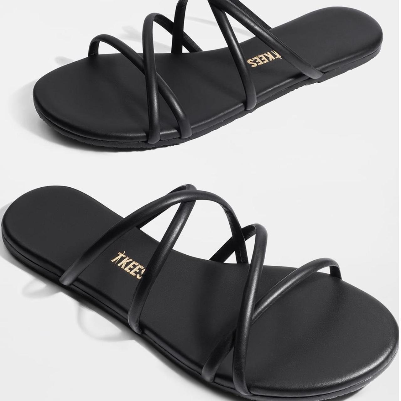 TKEES Women's Black Sandals | Depop