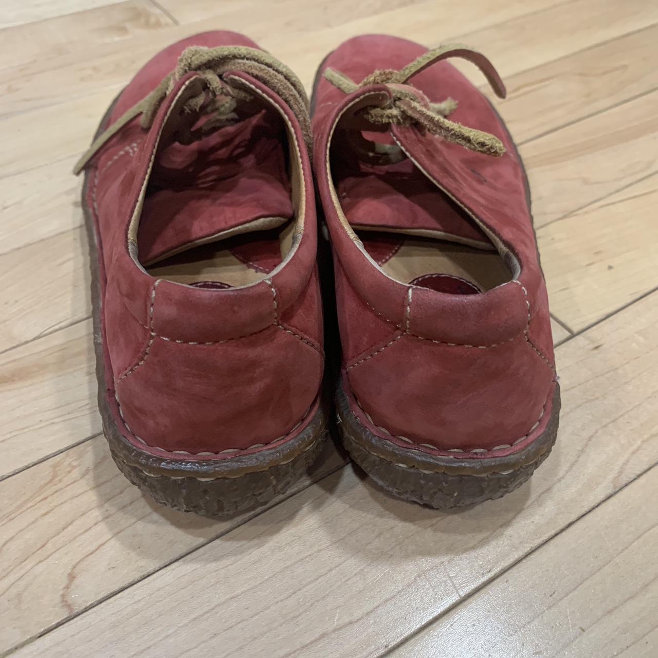 Born red leather shoes size 7 - Depop