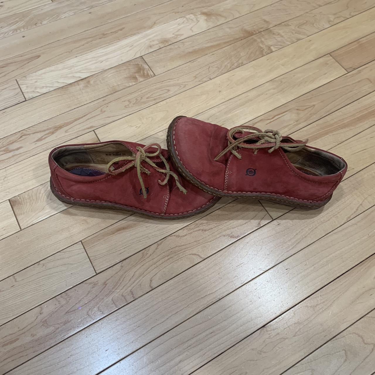 Born red leather shoes size 7 - Depop