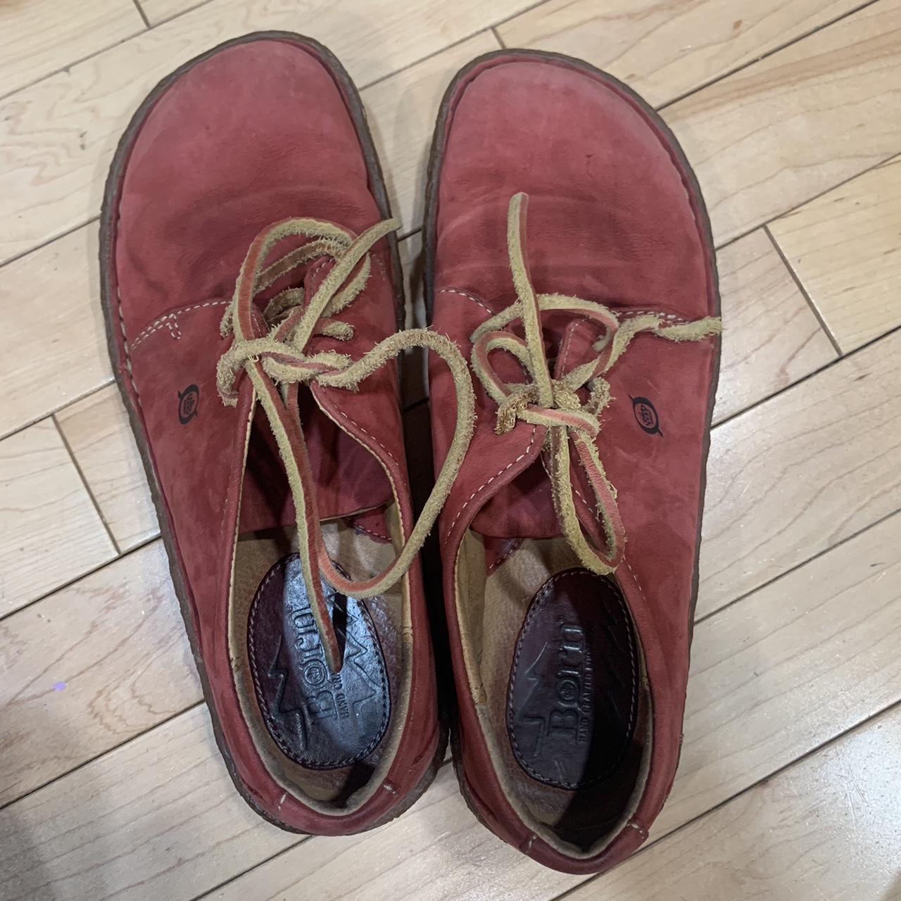Born red leather shoes size 7 - Depop