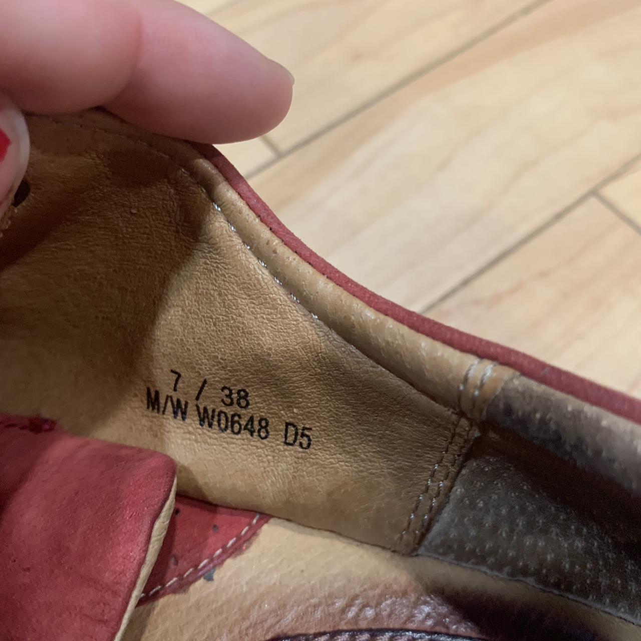 Born red leather shoes size 7 - Depop