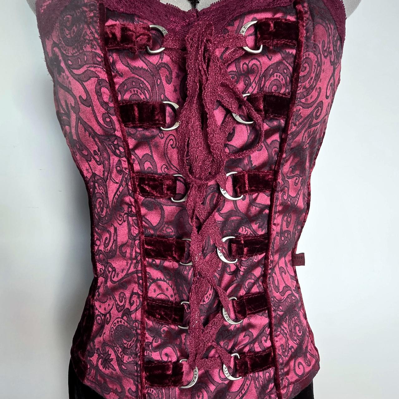 🥀🖤 Tripp Gothic Vampire Corset Top 🥀🖤 . Haunting and... | Depop