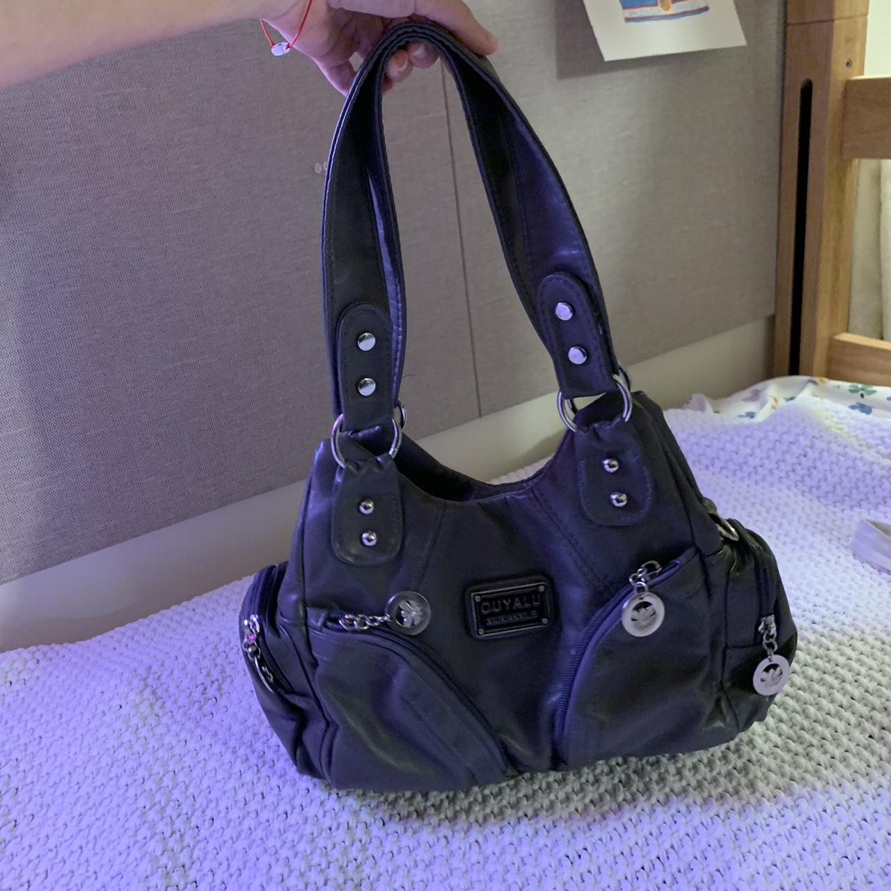 Faux Leather Grunge Gray Hobo Bag Punk Tote Bag... - Depop