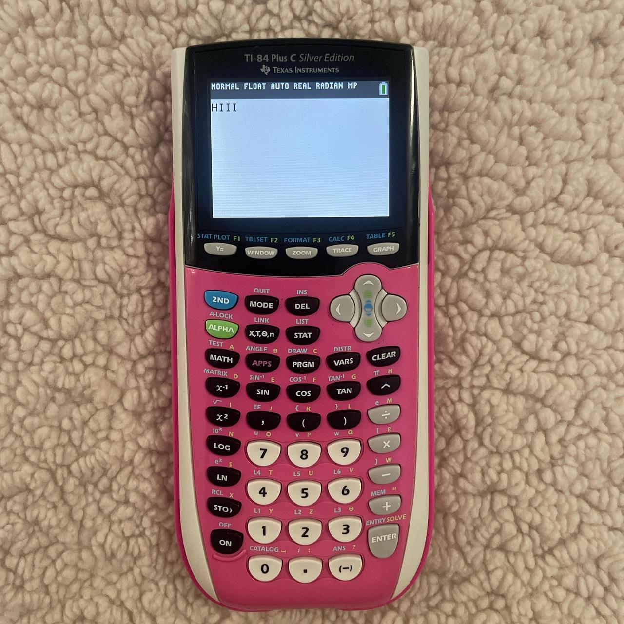 TI-84 Plus C Silver Edition PINK graphing calculator... - Depop