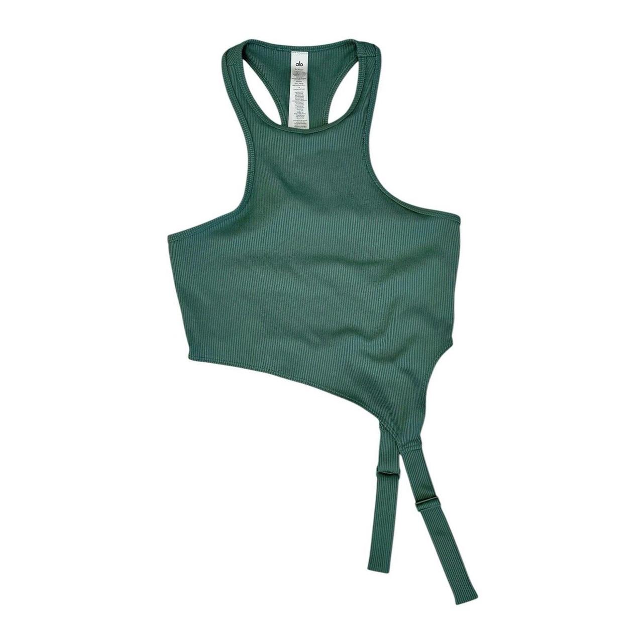 ALO Yoga Edgy Alosoft Ribbed Revelation Crop Tank... | Depop