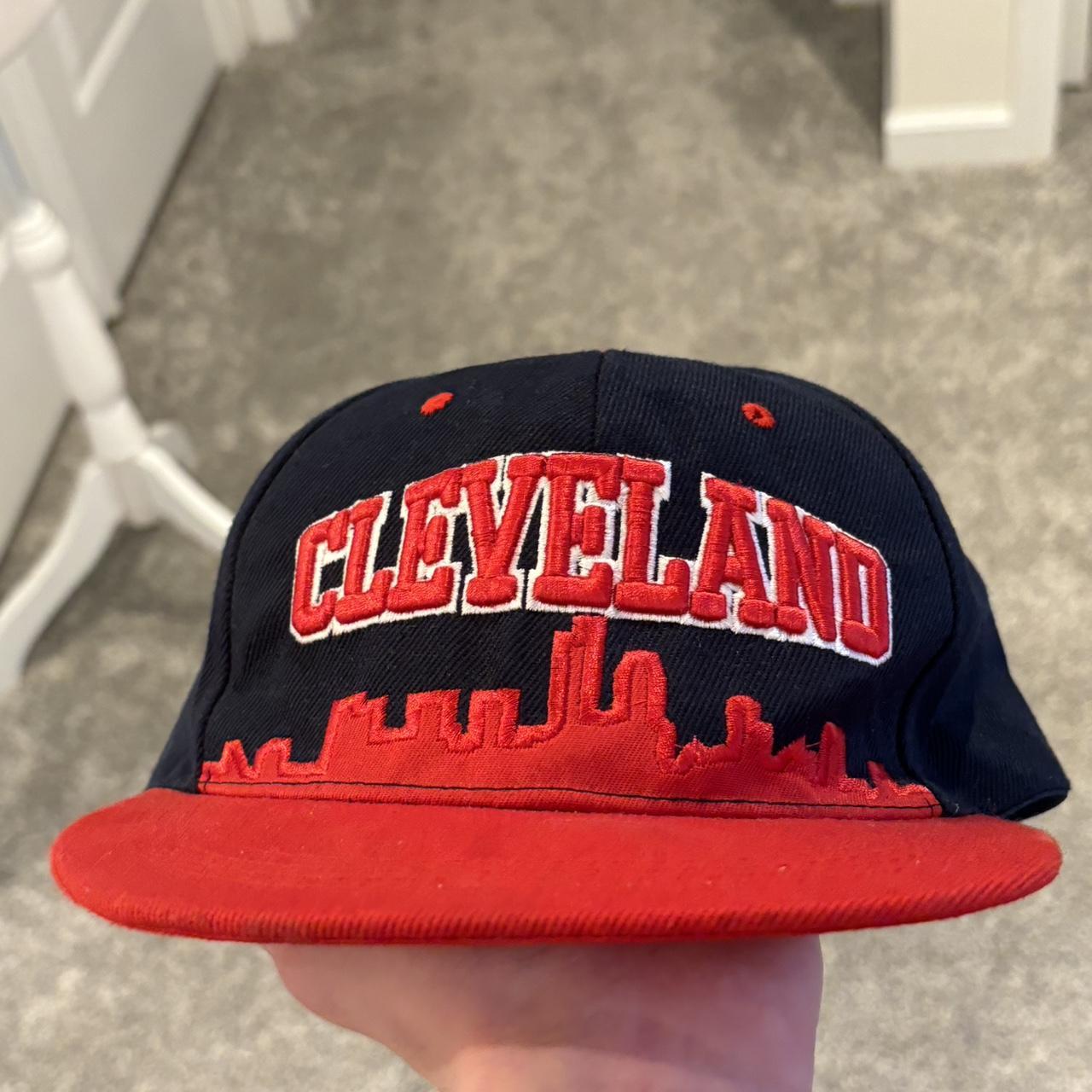 vintage cleveland snap back. - Depop