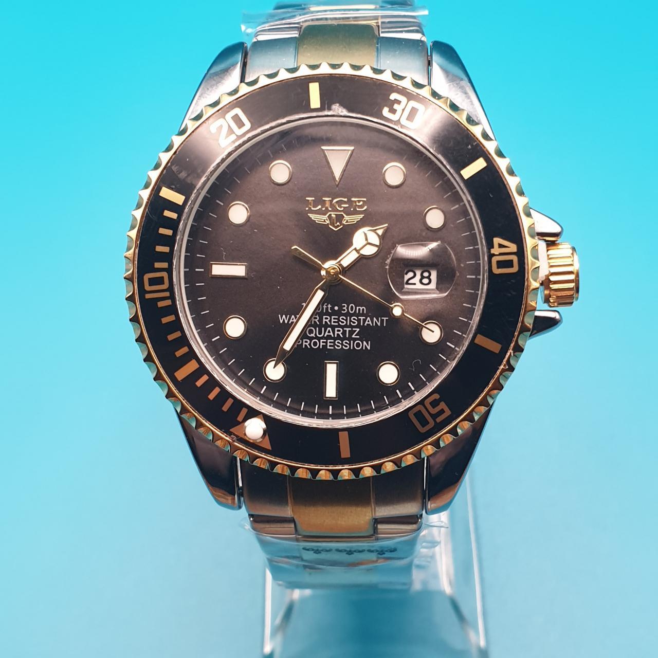LIGE Luxury Quartz Watch For Men Waterproof... - Depop
