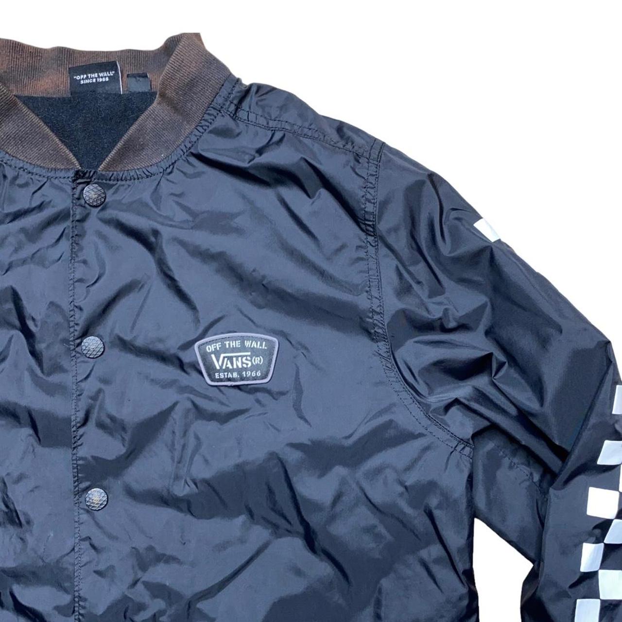Men’s medium vans windbreaker style varsity jacket -... - Depop