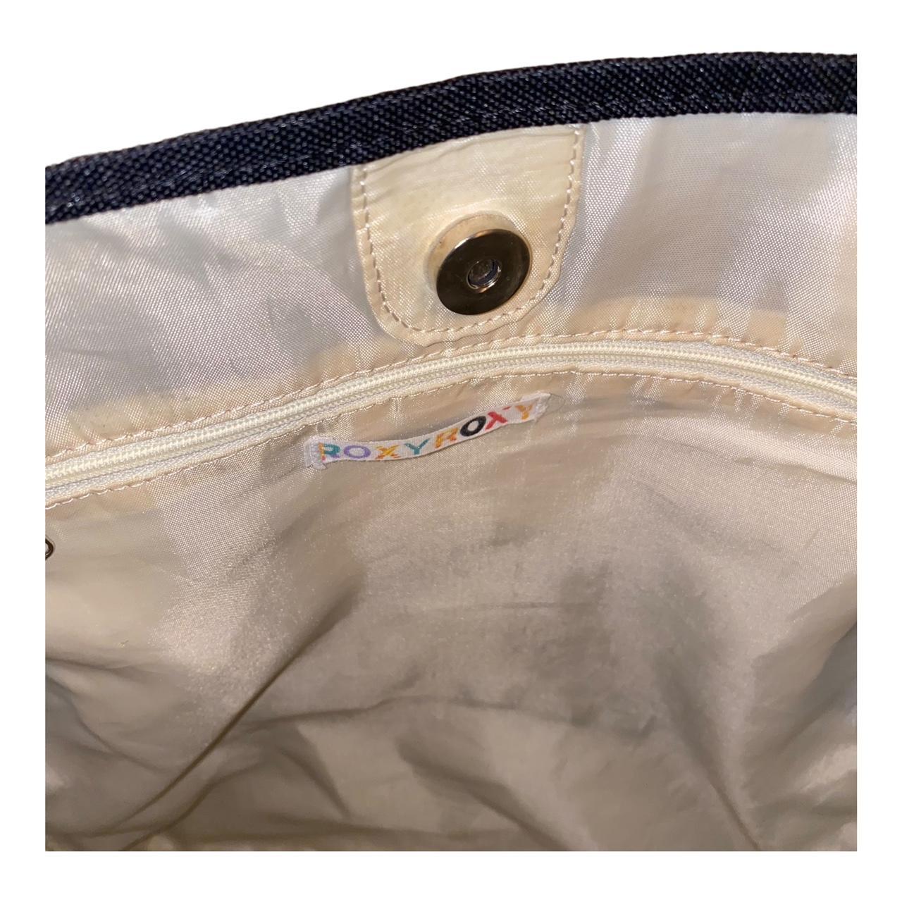 2000’s colorful plaid Roxy beach bag tote, pockets... - Depop