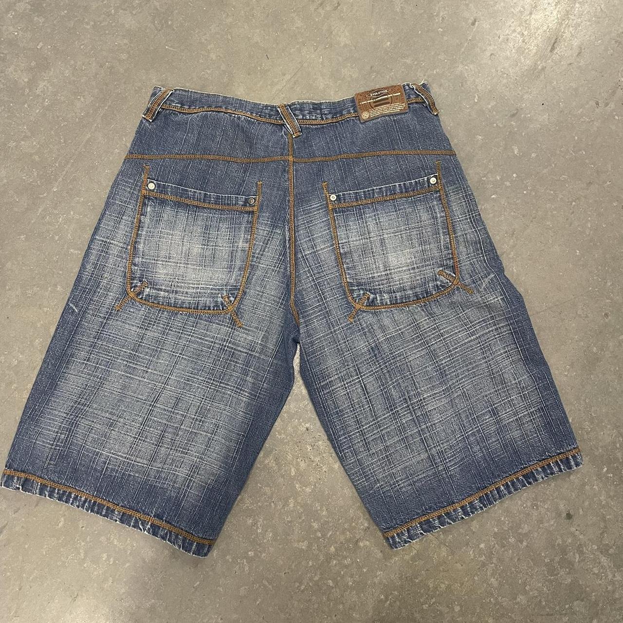 Navy blue EVOLUTION Y2K jorts 38 waist NO FLAWS‼️ - Depop