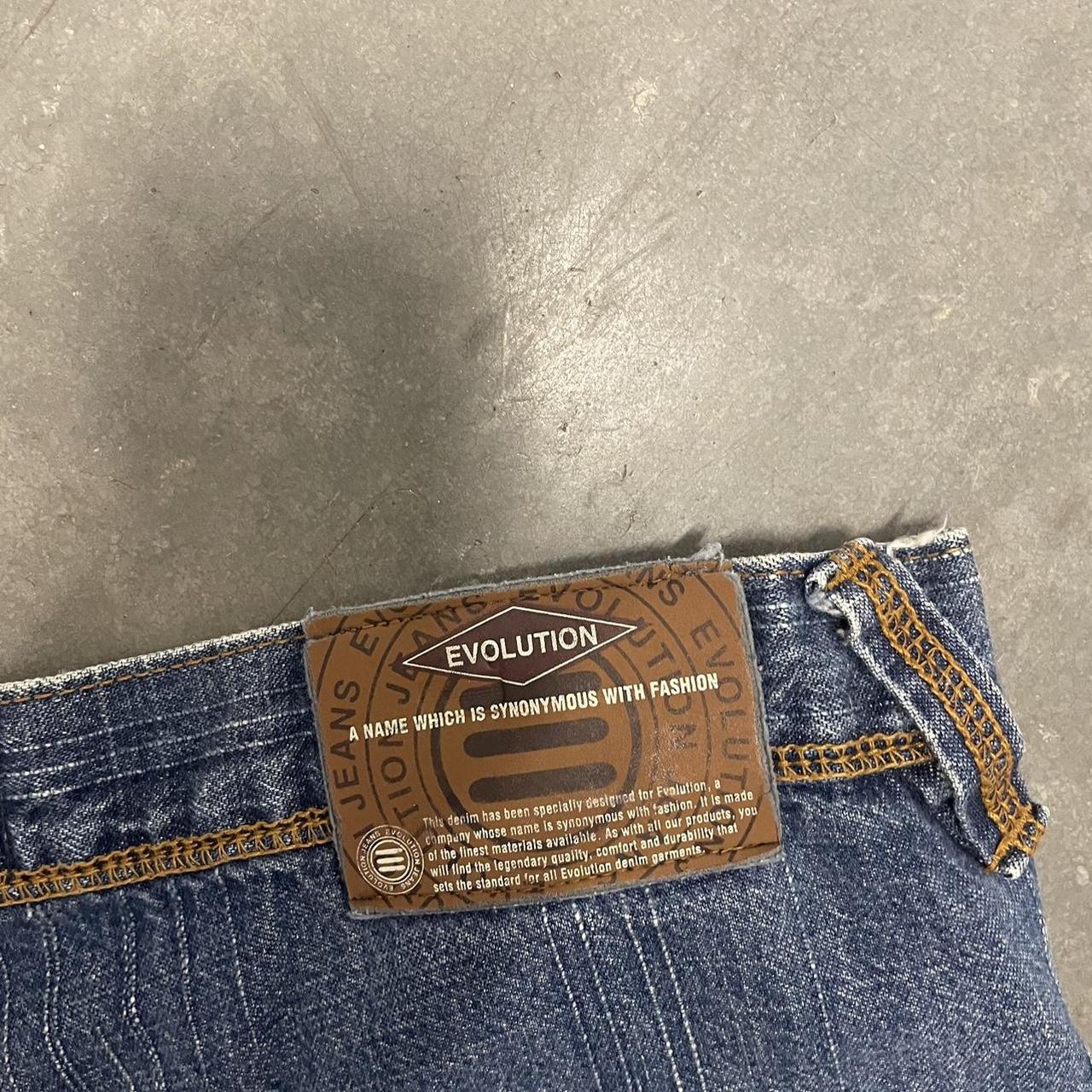 Navy blue EVOLUTION Y2K jorts 38 waist NO FLAWS‼️ - Depop