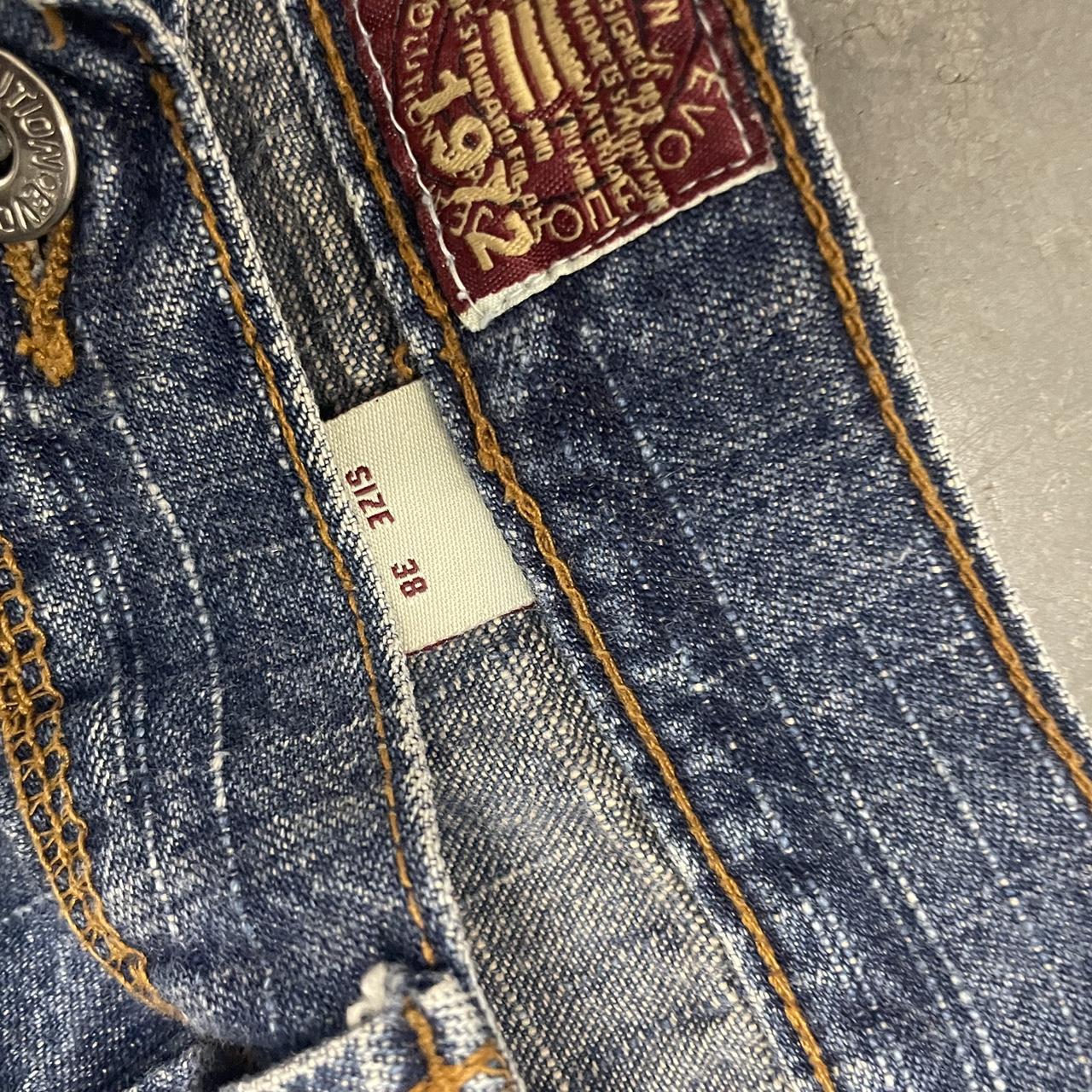 Navy blue EVOLUTION Y2K jorts 38 waist NO FLAWS‼️ - Depop