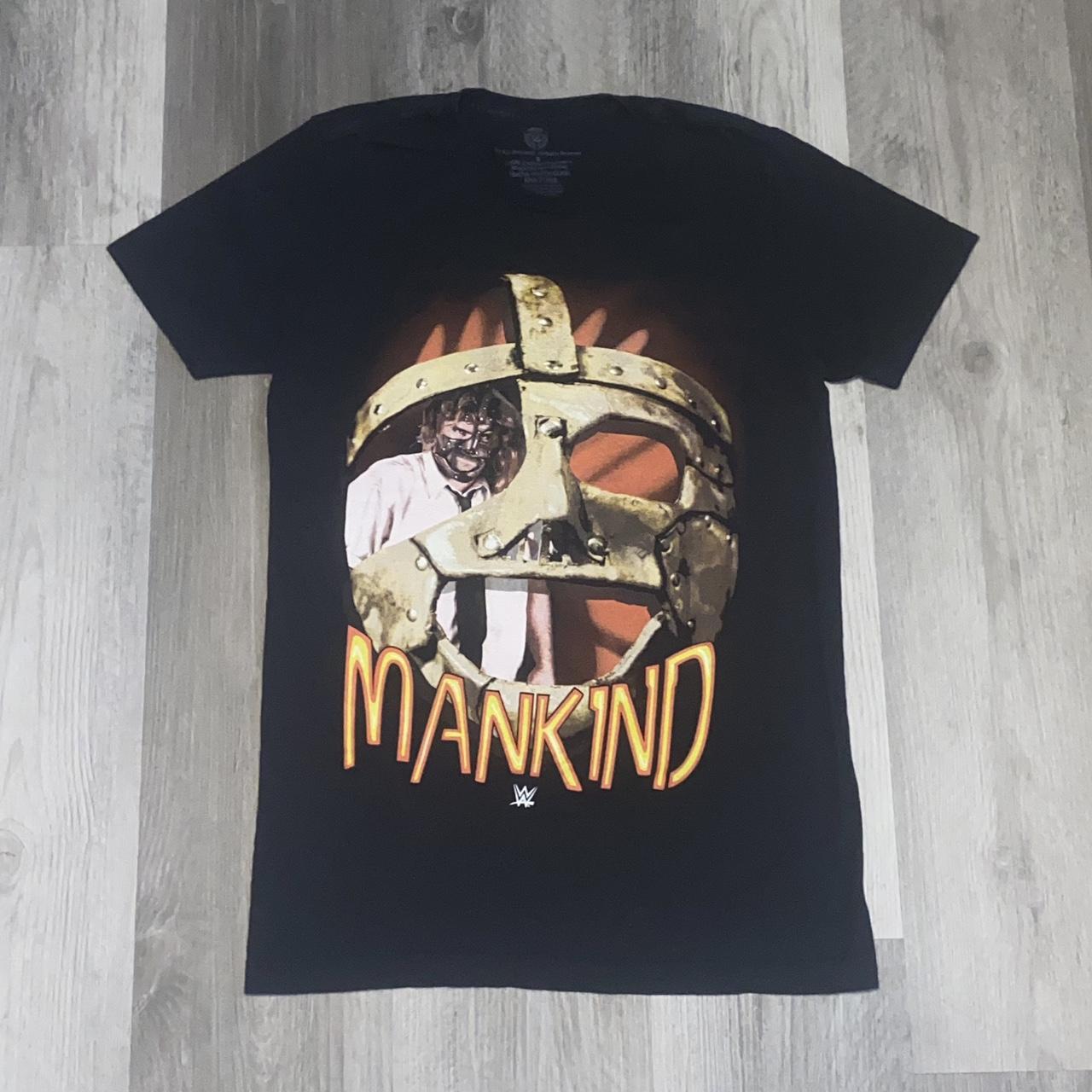 WWE mankind graphic Tee Size Small - Depop