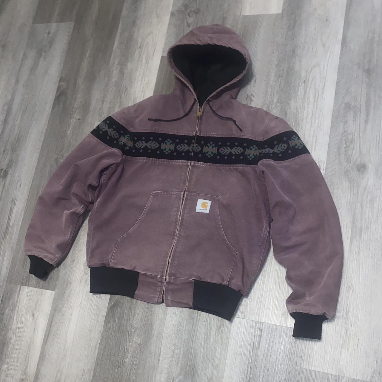 Vintage super rare purple 1990s Aztec carhartt... - Depop