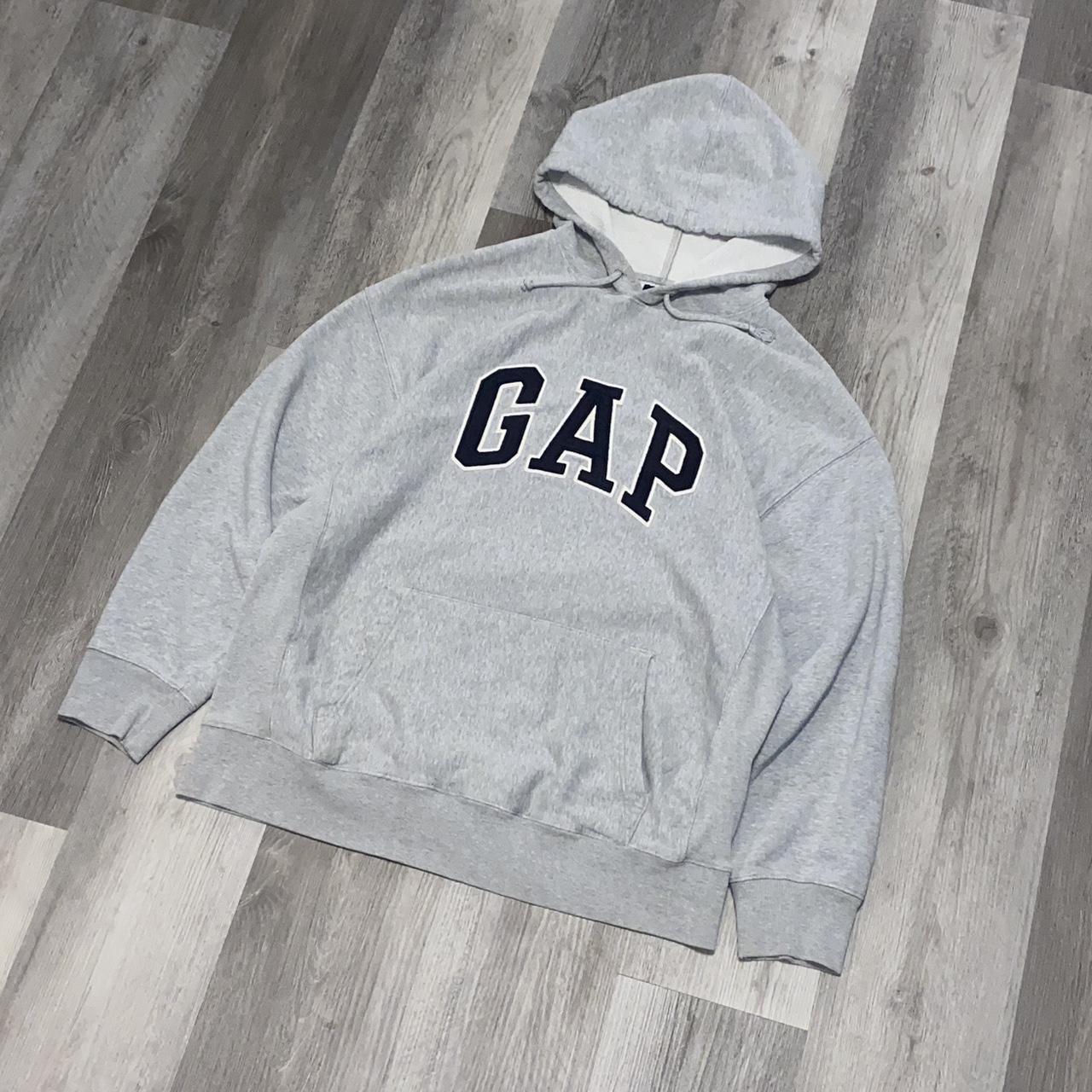 Vintage GAP grey hoodie Size Medium - Depop