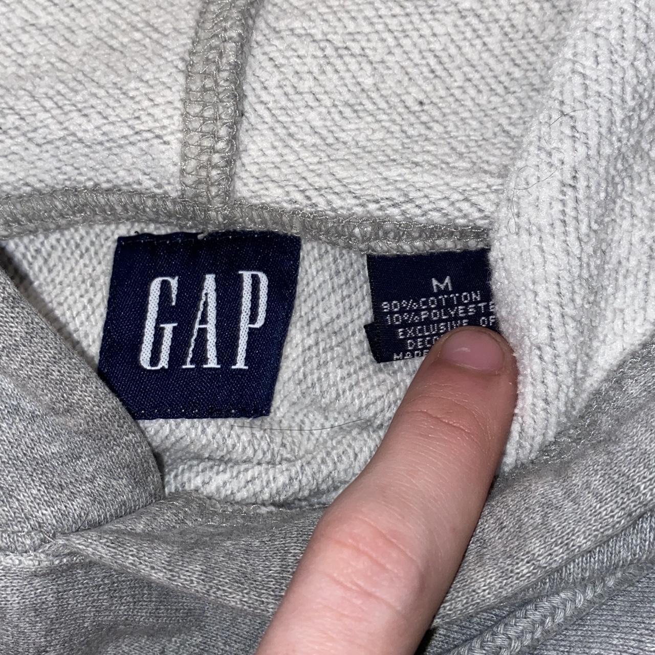 Vintage GAP grey hoodie Size Medium - Depop