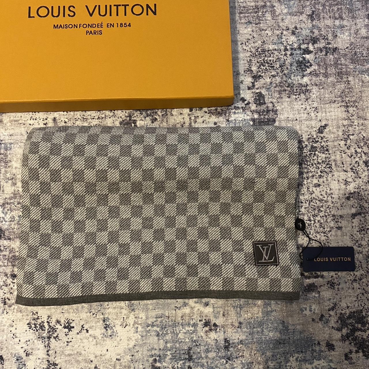 Lv hat and scarf set Grey Brand new with tags - Depop