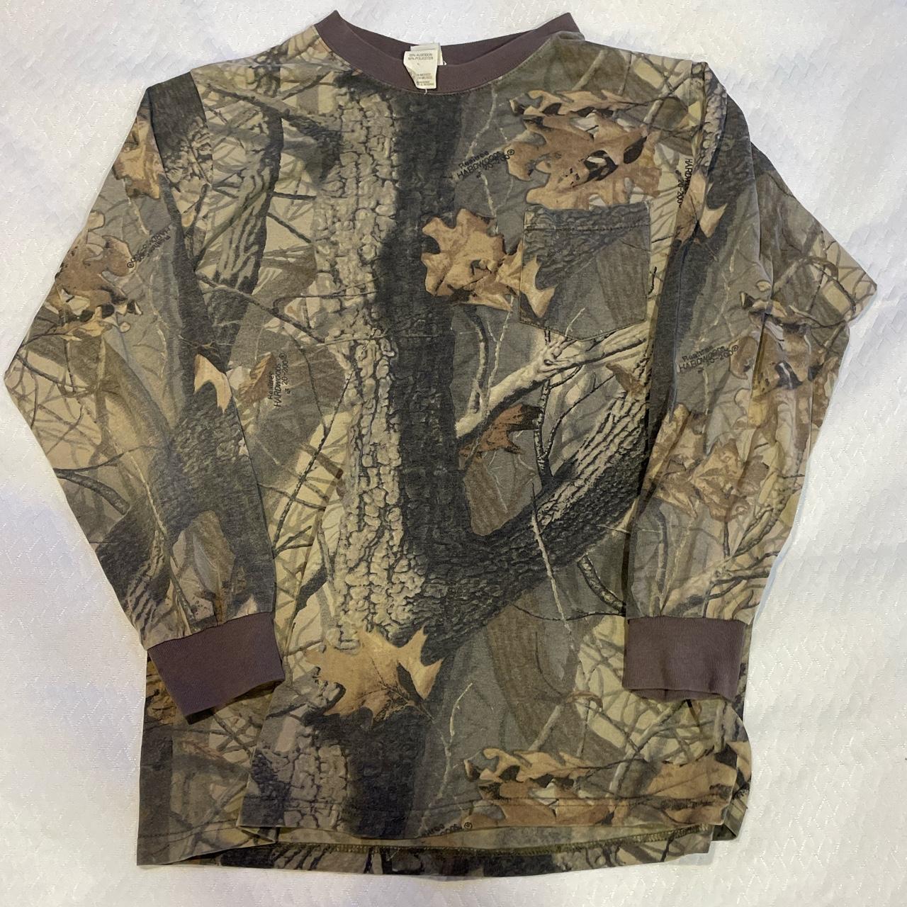 Vintage Real Tree Camo Pocket Long Sleeve... - Depop