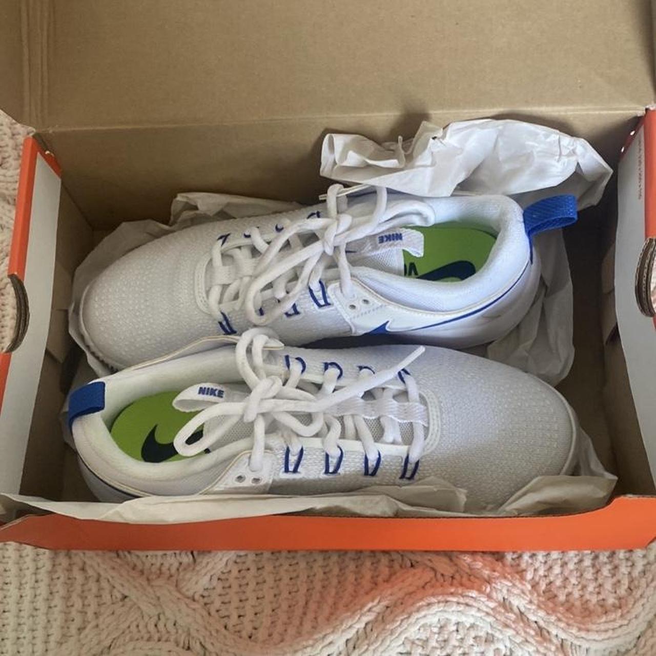 Blue Women’s HyperAce 2 Nike volleyball court shoes... - Depop