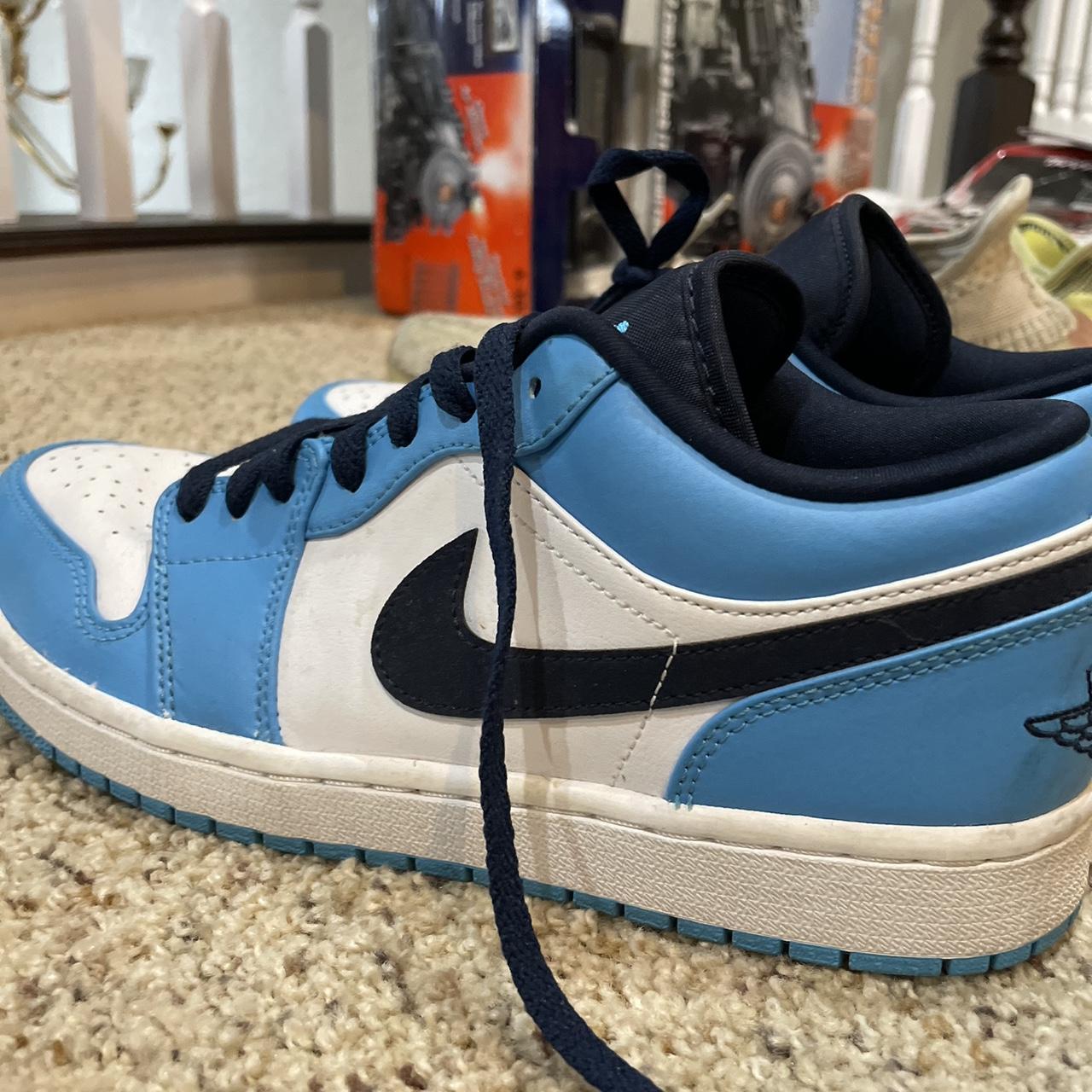 BLUE NIKE JORDAN DUNKS!! Size men’s 9 BRAND NEW no... - Depop