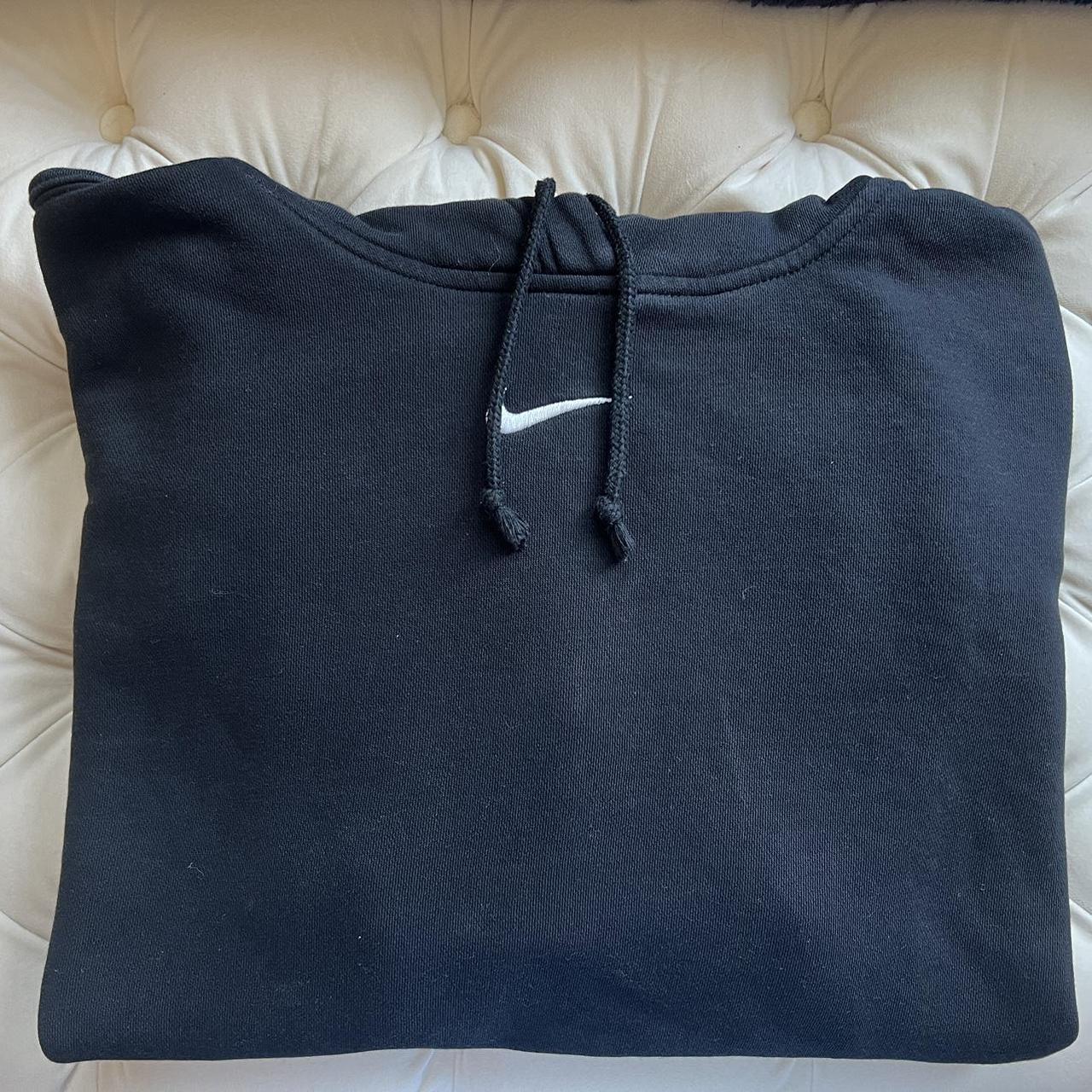 black nike hoodie - worn twice - size medium in... - Depop